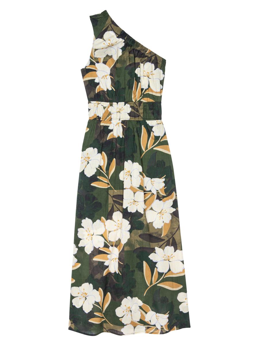Rails Selani Floral Sleeveless One-Shoulder Midi-Dress | Saks Fifth Avenue