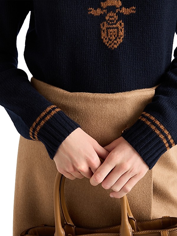 Shop Prada Wool and Cashmere Crew-Neck Sweater | Saks Fifth Shop Prada Wool and Cashmere Crew-Neck Sweater | Saks Fifth