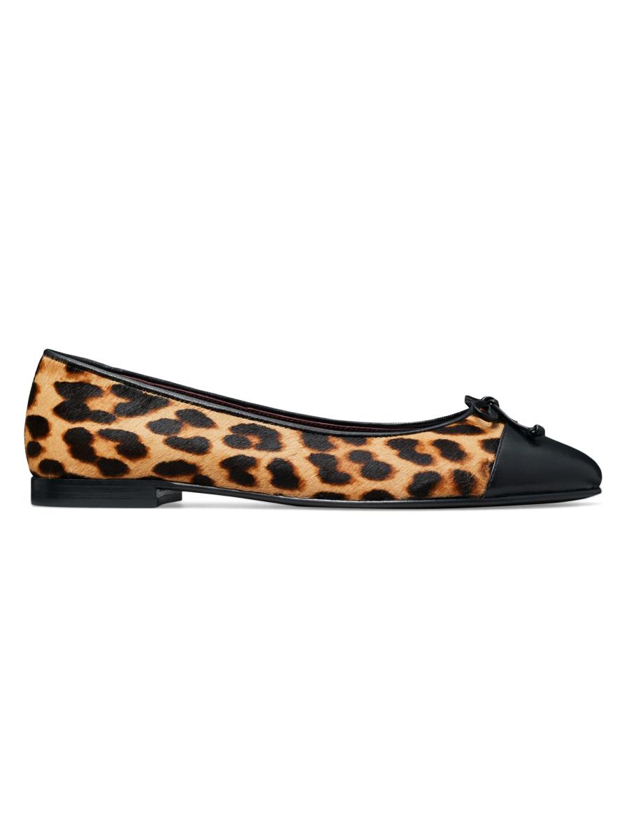 Tory Burch Leather Cap-Toe Ballet Flats | Saks Fifth Avenue