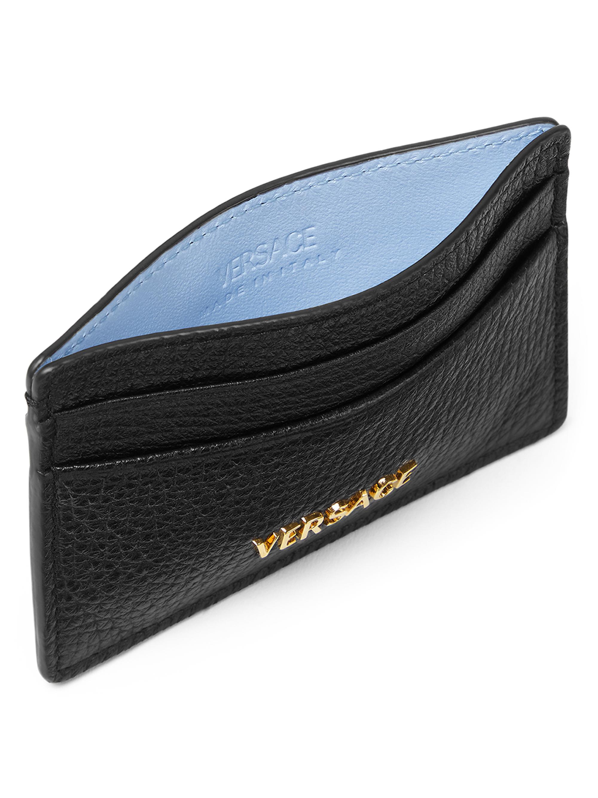 Versace Leather Card Case | Saks Fifth Avenue