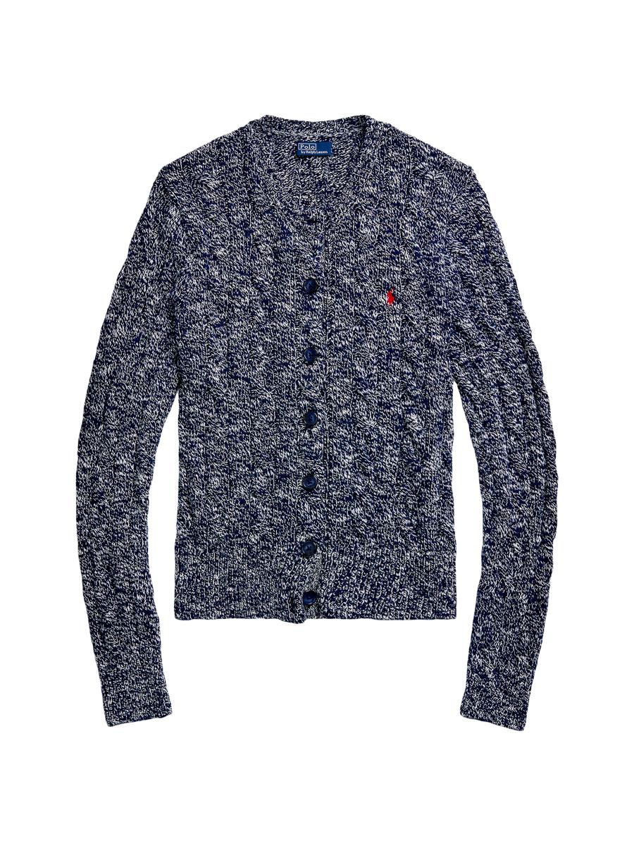 Shop Polo Ralph Lauren Ragg Cable-Knit Cotton Cardigan | Saks Fifth Avenue