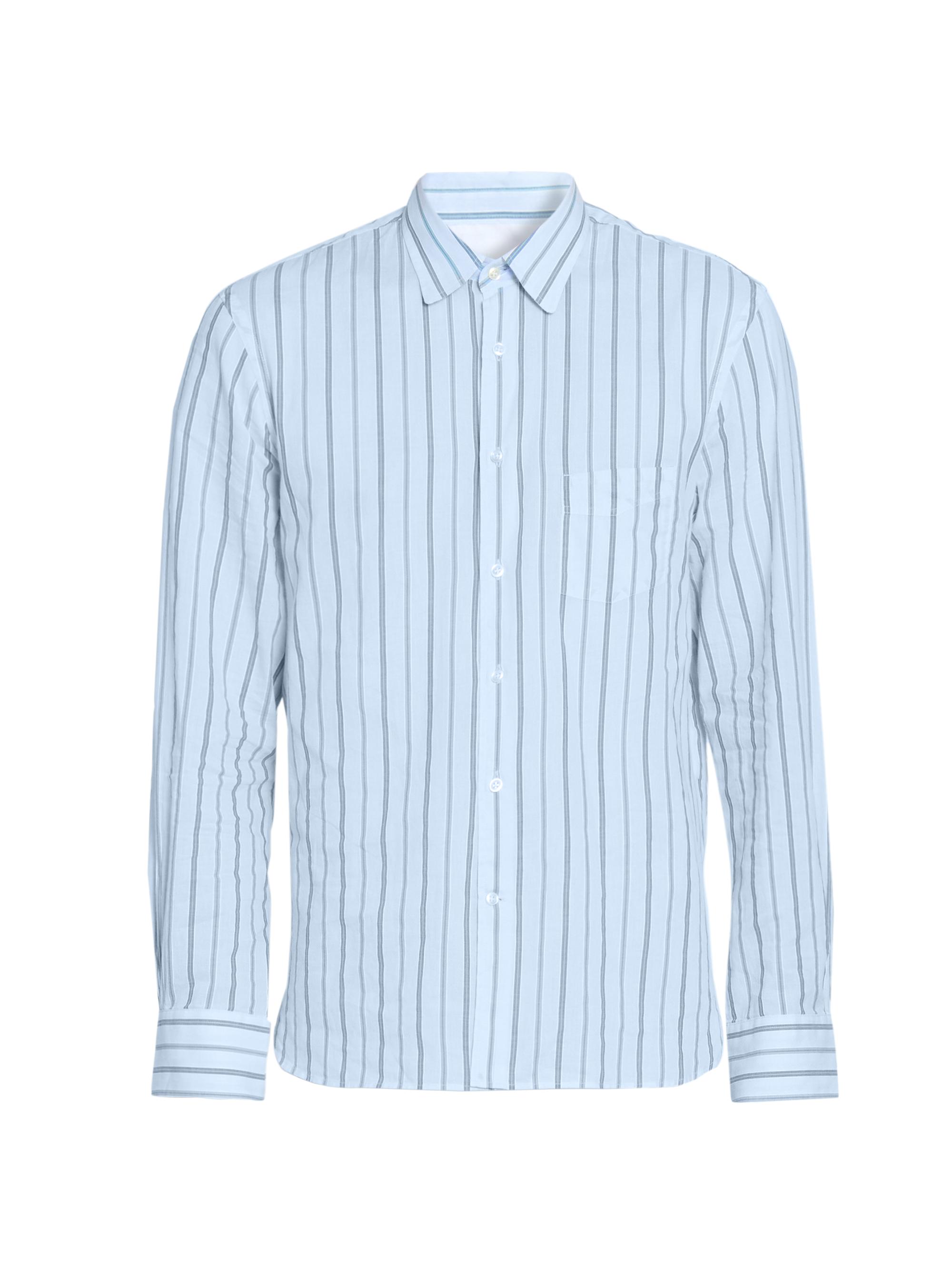 Officine Générale Benoit Striped Cotton Poplin Shirt | Saks Fifth Avenue