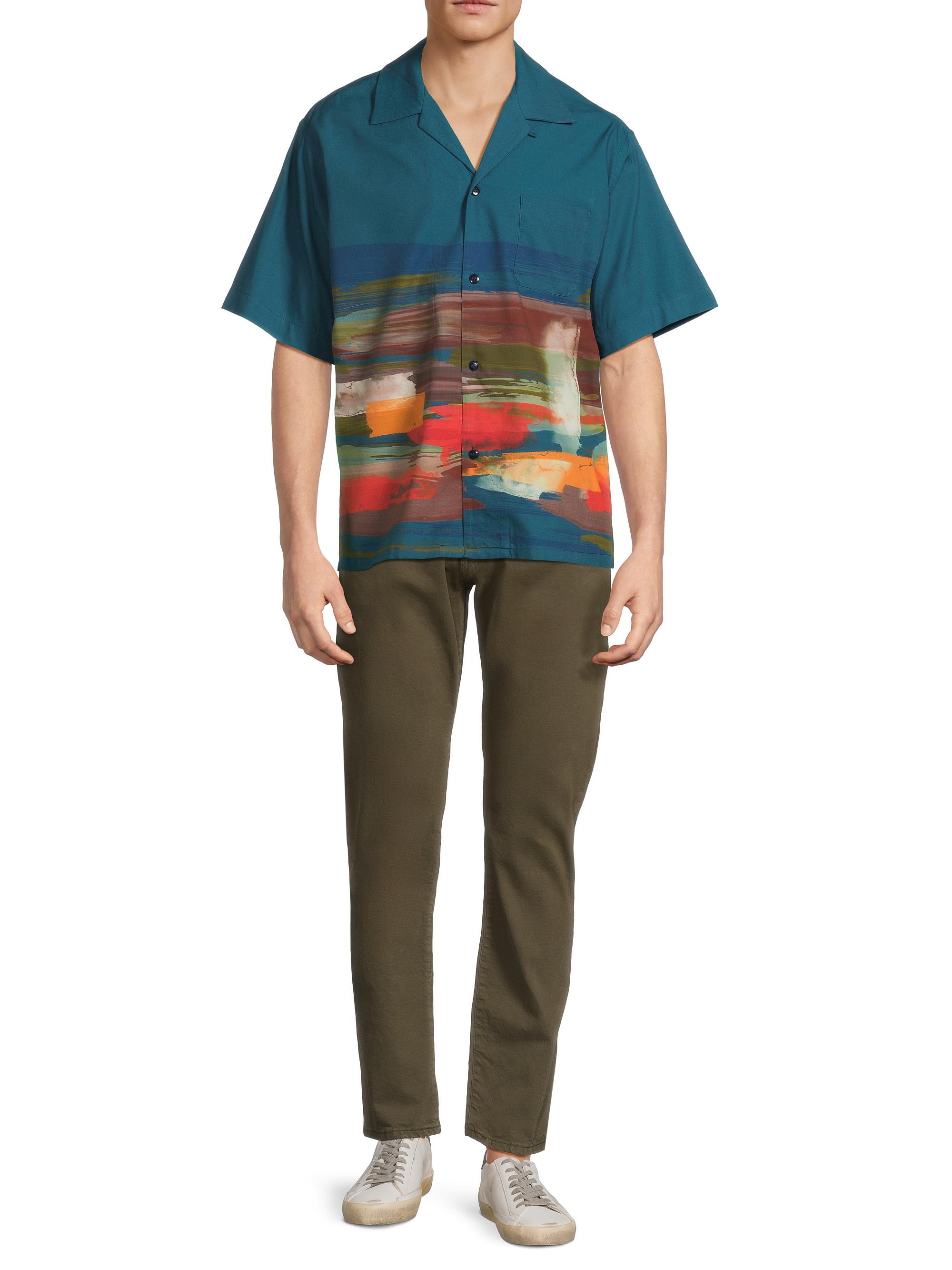 John Elliott Watercolor Print Camp Shirt | Saks Fifth Avenue