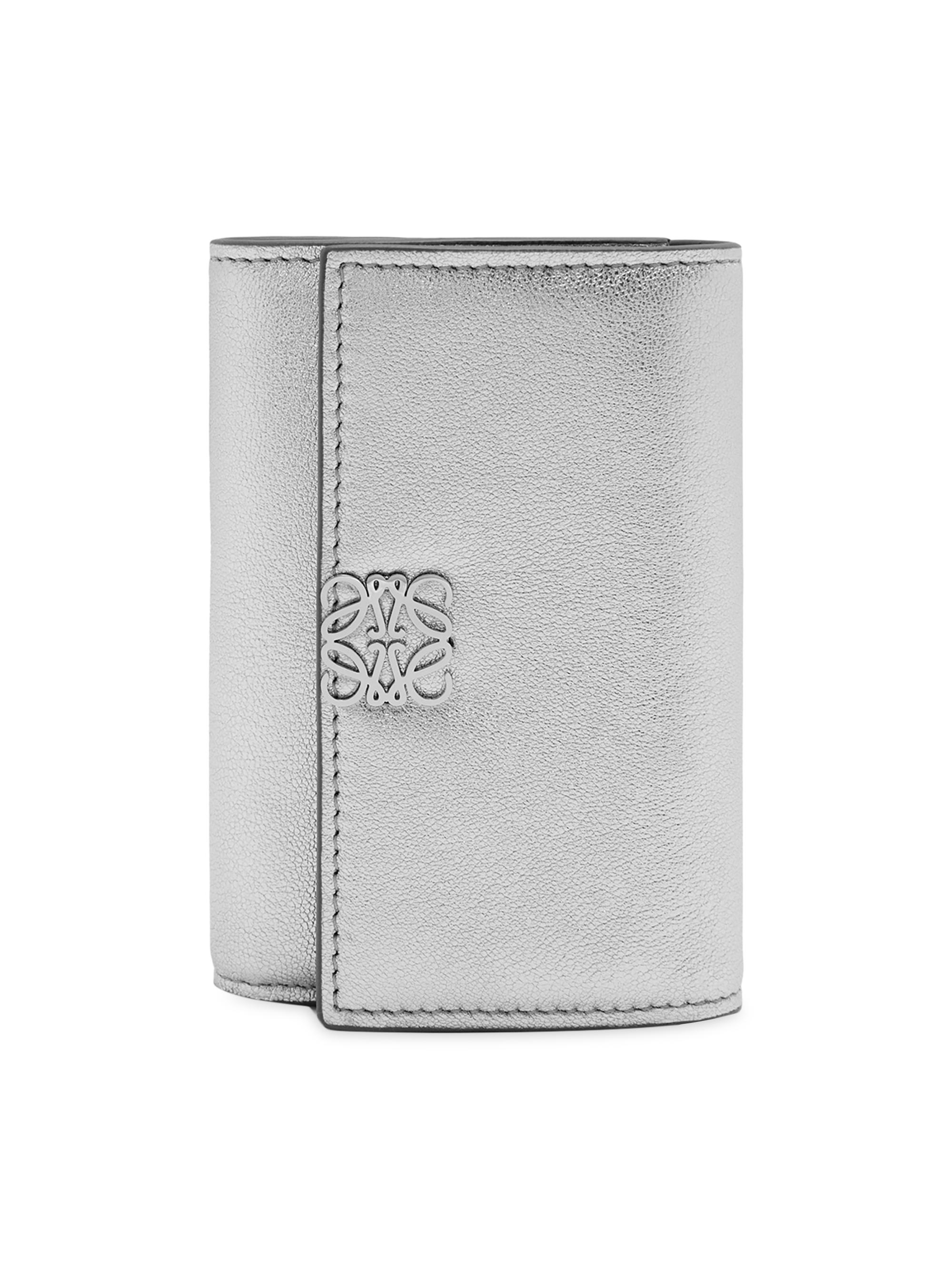 Shop LOEWE Small Anagram Puffer Metallic Vertical Wallet | Saks Fifth ...