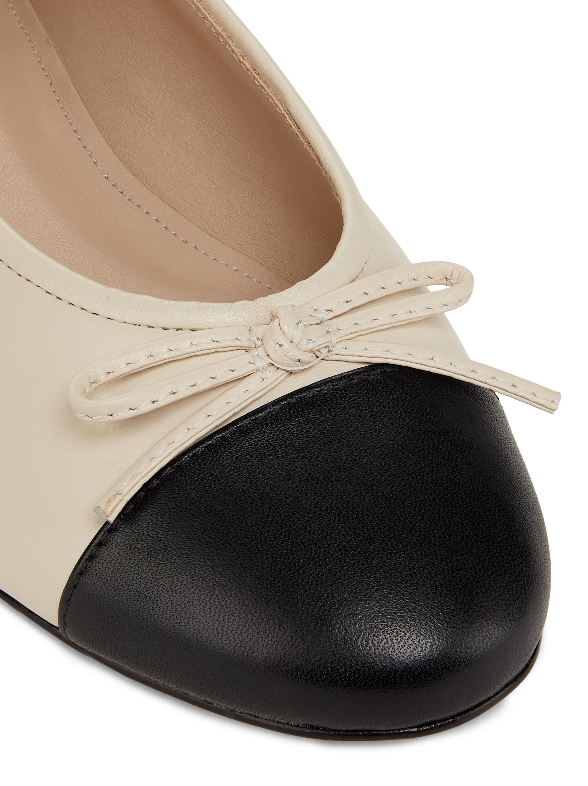 Saks Fifth Avenue Cap-Toe Leather Ballet Flat | Saks Fifth Avenue