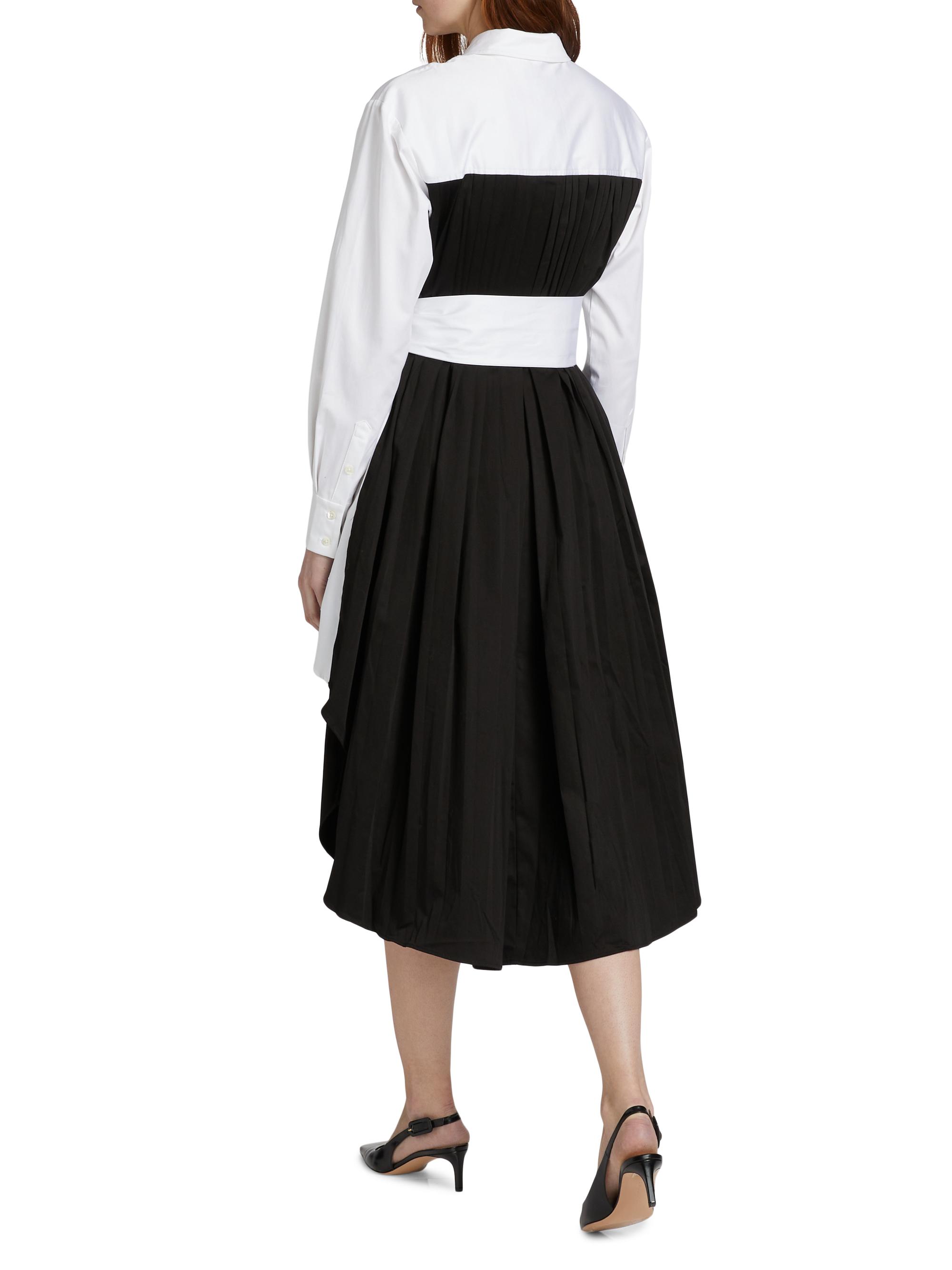 Shop Toccin Ariella Fly Away Pleated Shirtdress | Saks Fifth Avenue