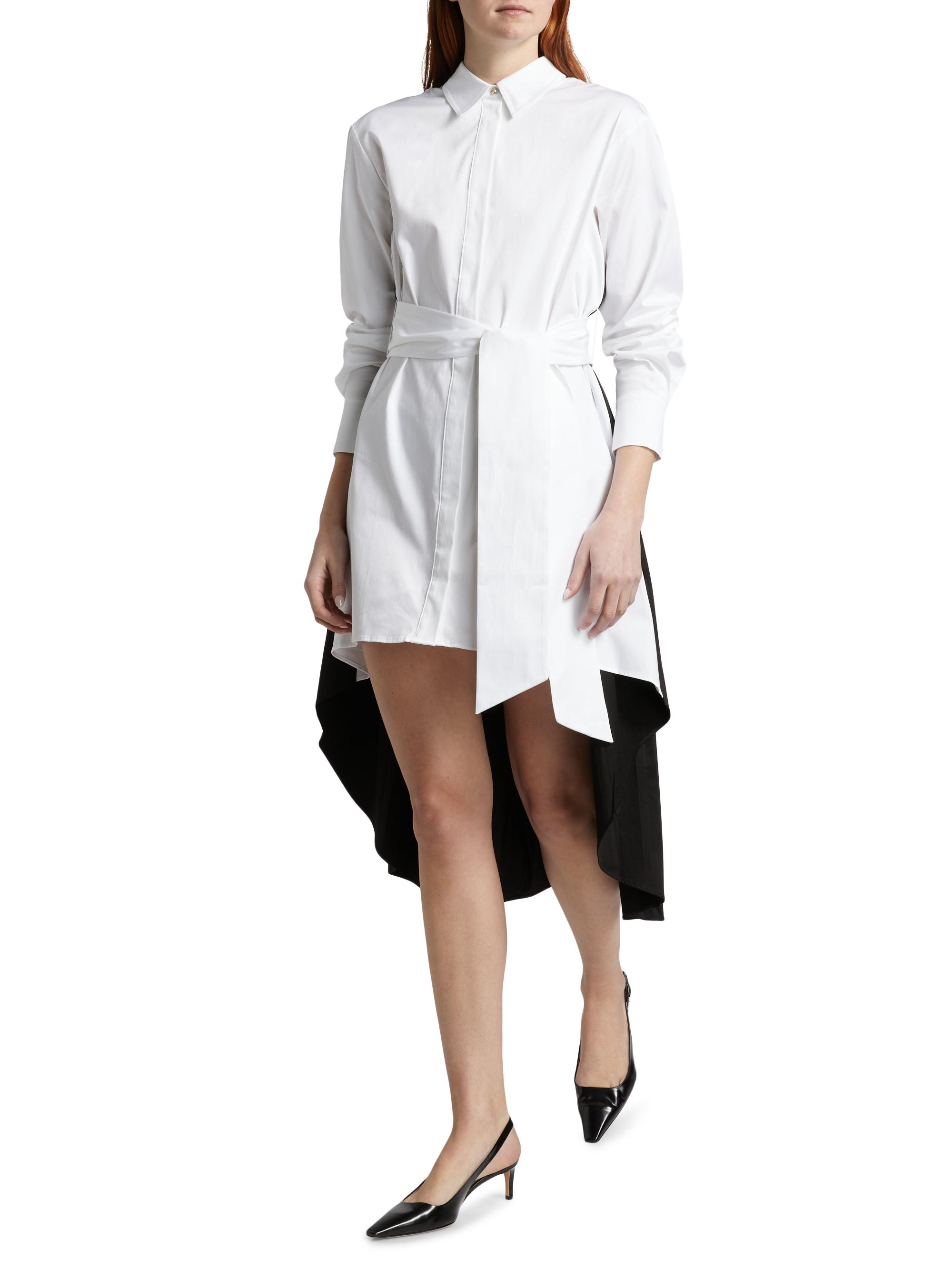 Shop Toccin Ariella Fly Away Pleated Shirtdress | Saks Fifth Avenue