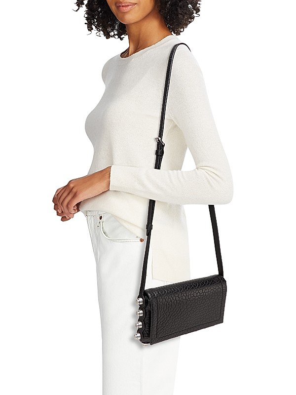 Shop Alexander Wang Roz Studded Leather Shoulder Bag | Saks Shop Alexander Wang Roz Studded Leather Shoulder Bag | Saks