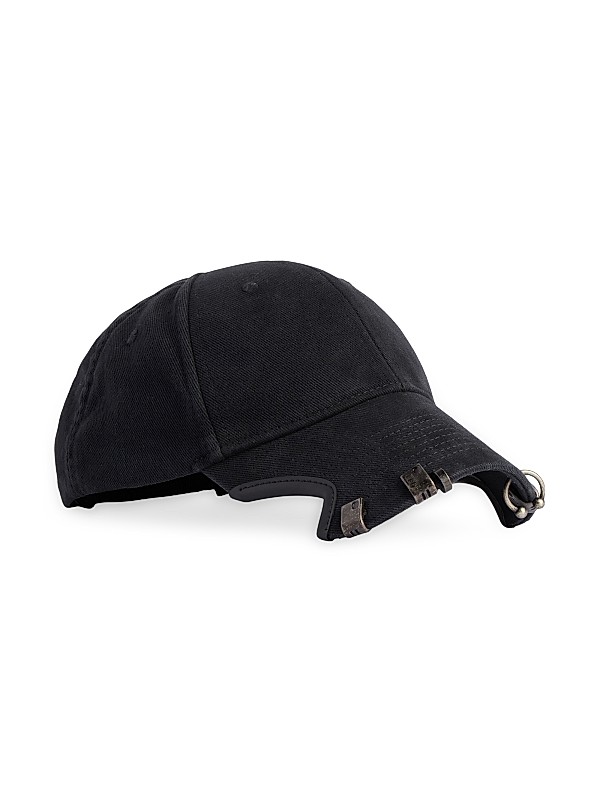 Shop Balenciaga Logo Piercing Cap | Saks Fifth Avenue Shop Balenciaga Logo Piercing Cap | Saks Fifth Avenue