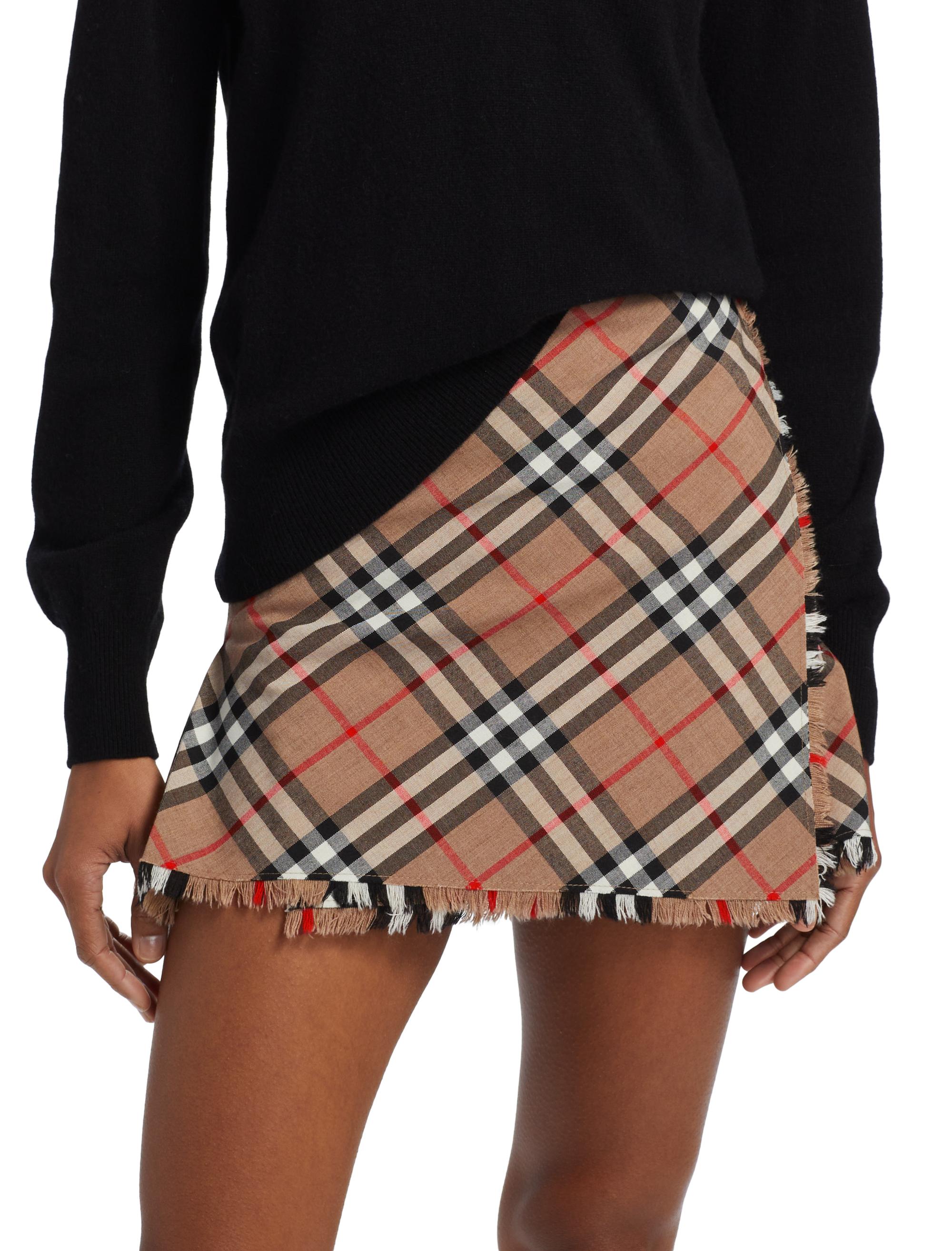 Burberry Check Wrap Skirt | Saks Fifth Avenue