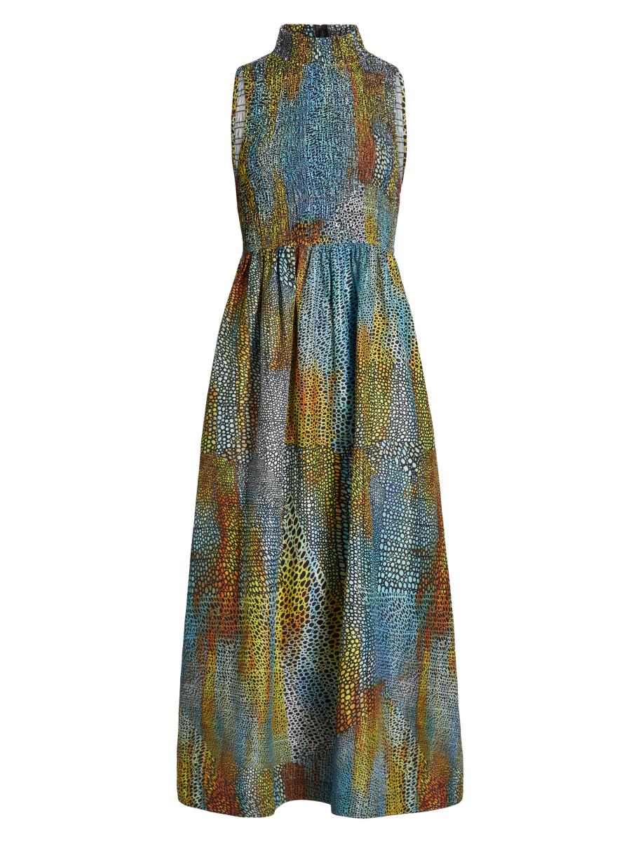 Marie Oliver Donna Snake Midi-Dess | Saks Fifth Avenue