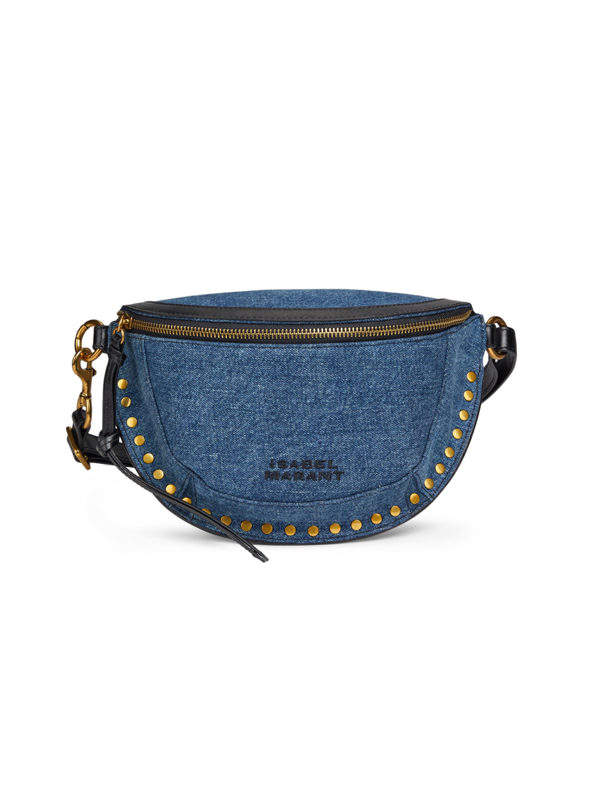 Isabel Marant Skano Studded Leather-Trimmed Denim Belt Bag | Saks Fifth ...