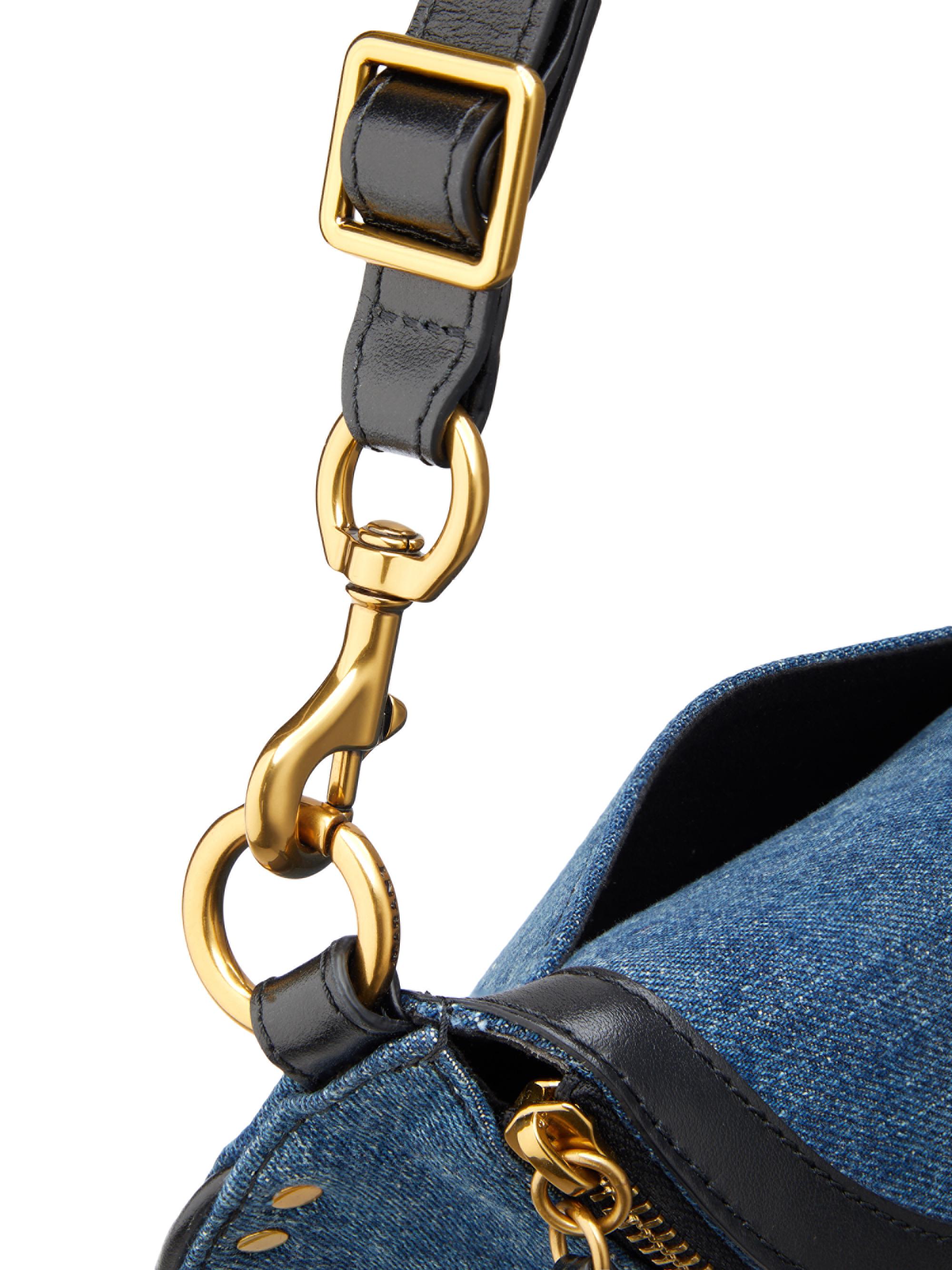 Isabel Marant Skano Studded Leather-Trimmed Denim Belt Bag | Saks Fifth ...