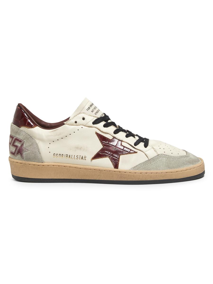 Golden Goose Ball Star Leather & Suede Low-Top Sneakers | Saks Fifth Avenue