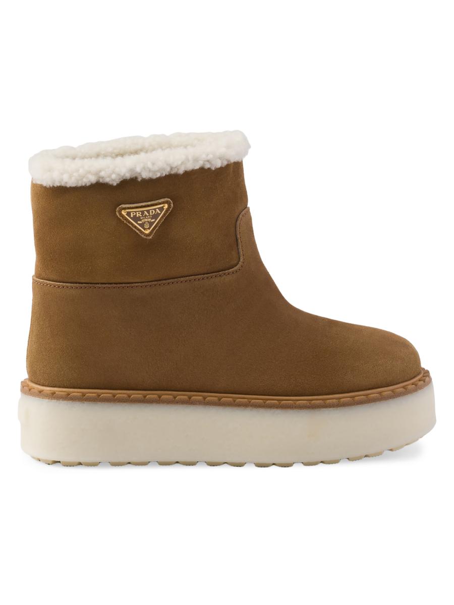 Prada Suede Booties | Saks Fifth Avenue