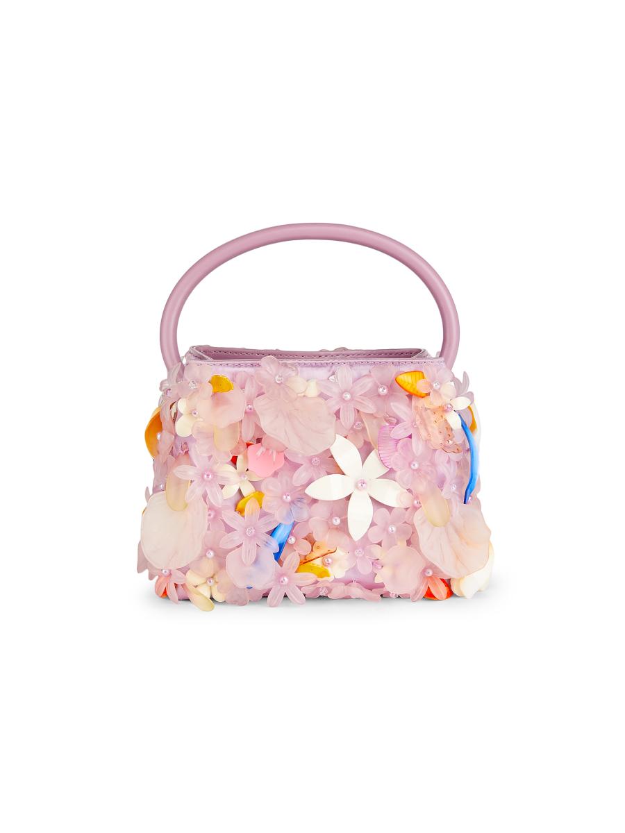 Cult Gaia Mini Solene Leather Top Handle Bag | Saks Fifth Avenue