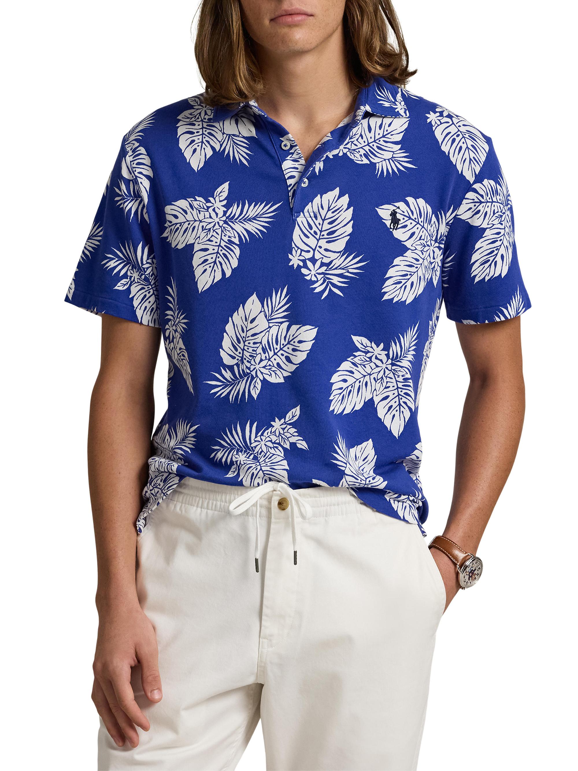 Polo Ralph Lauren Custom-Slim-Fit Monstera Spa Terry Polo Shirt | Saks ...