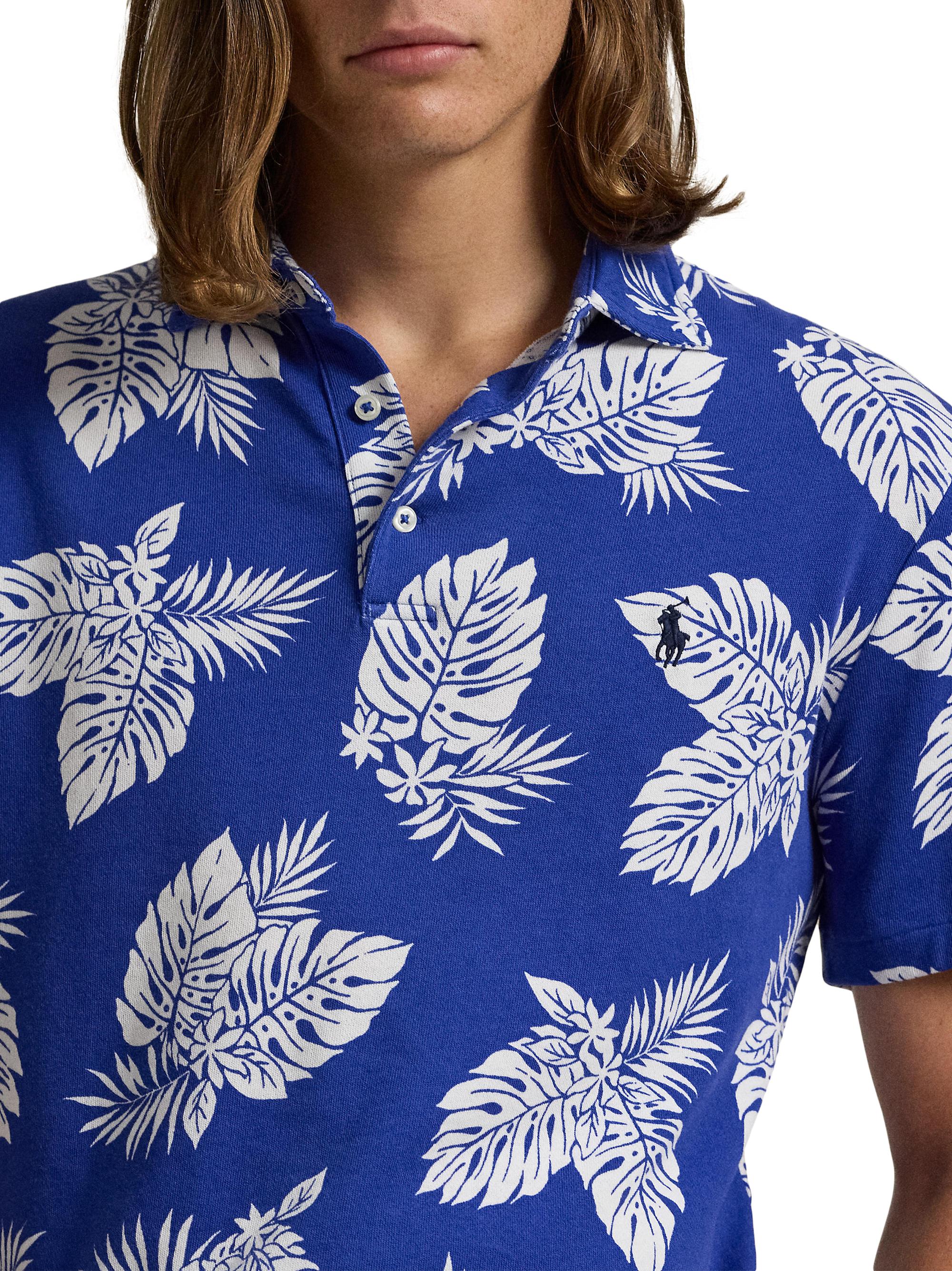 Polo Ralph Lauren Custom-Slim-Fit Monstera Spa Terry Polo Shirt | Saks ...