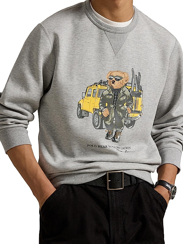 Shop Polo Ralph Lauren Polo Bear Double-Knit Sweatshirt Shop Polo Ralph Lauren Polo Bear Double-Knit Sweatshirt