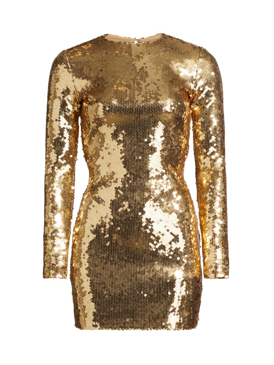 Sergio Hudson Sequined Body-Con Minidress | Saks Fifth Avenue