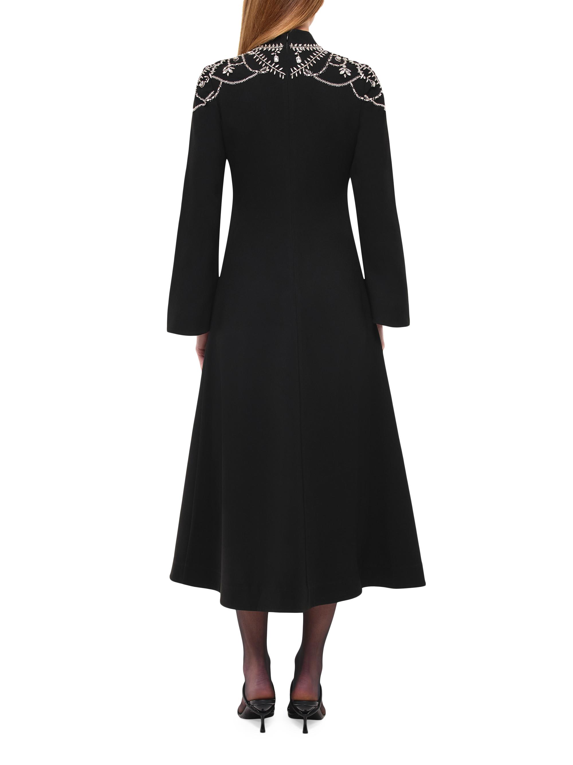 SIMKHAI Odetta Crystal-Embellished Long-Sleeve Midi-Dress | Saks Fifth ...