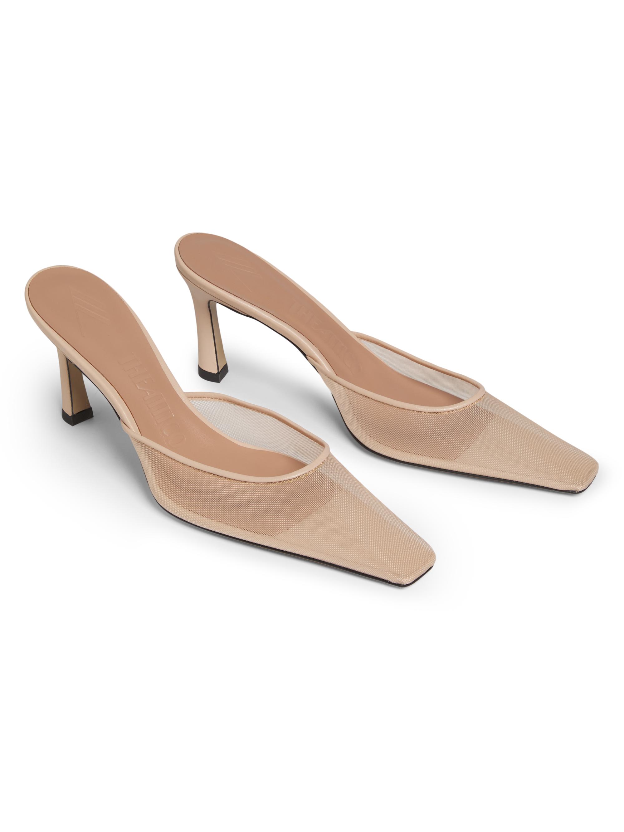 The Attico Juno 75MM Mesh Mules | Saks Fifth Avenue