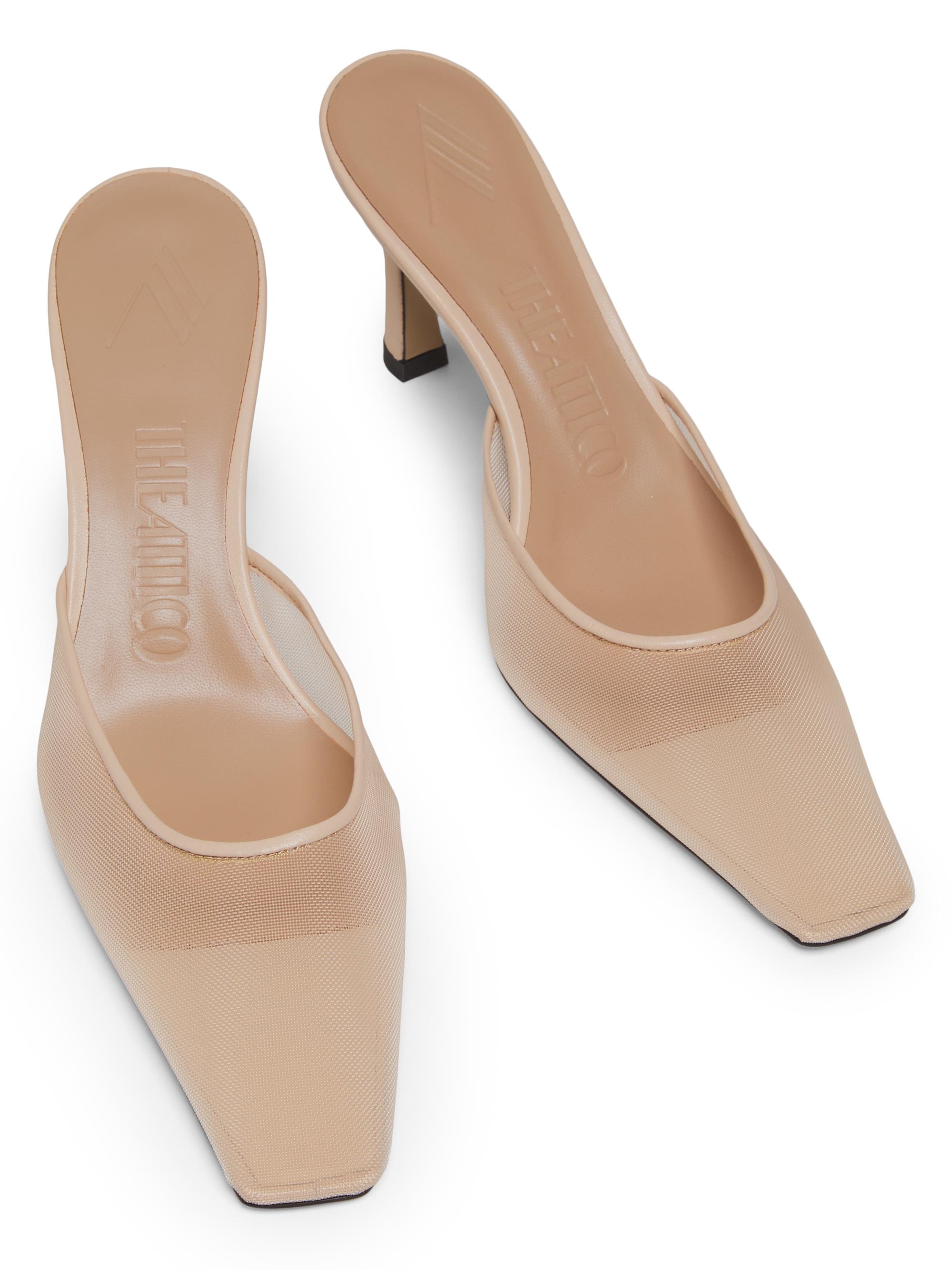 The Attico Juno 75MM Mesh Mules | Saks Fifth Avenue
