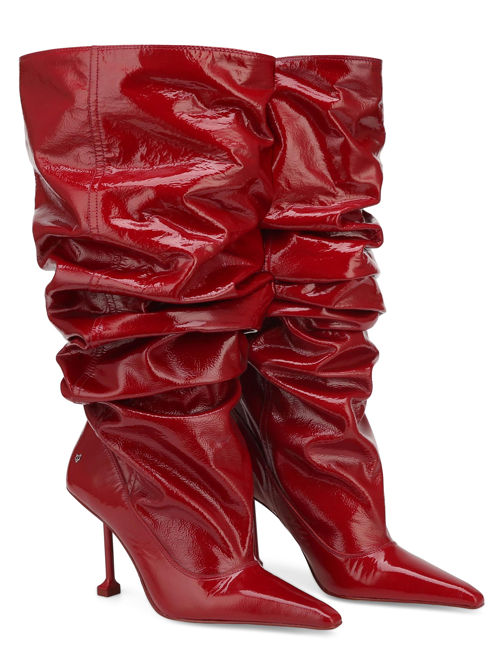 Naked Wolfe Vern Crinkle Patent Leather Boots | Saks Fifth Avenue
