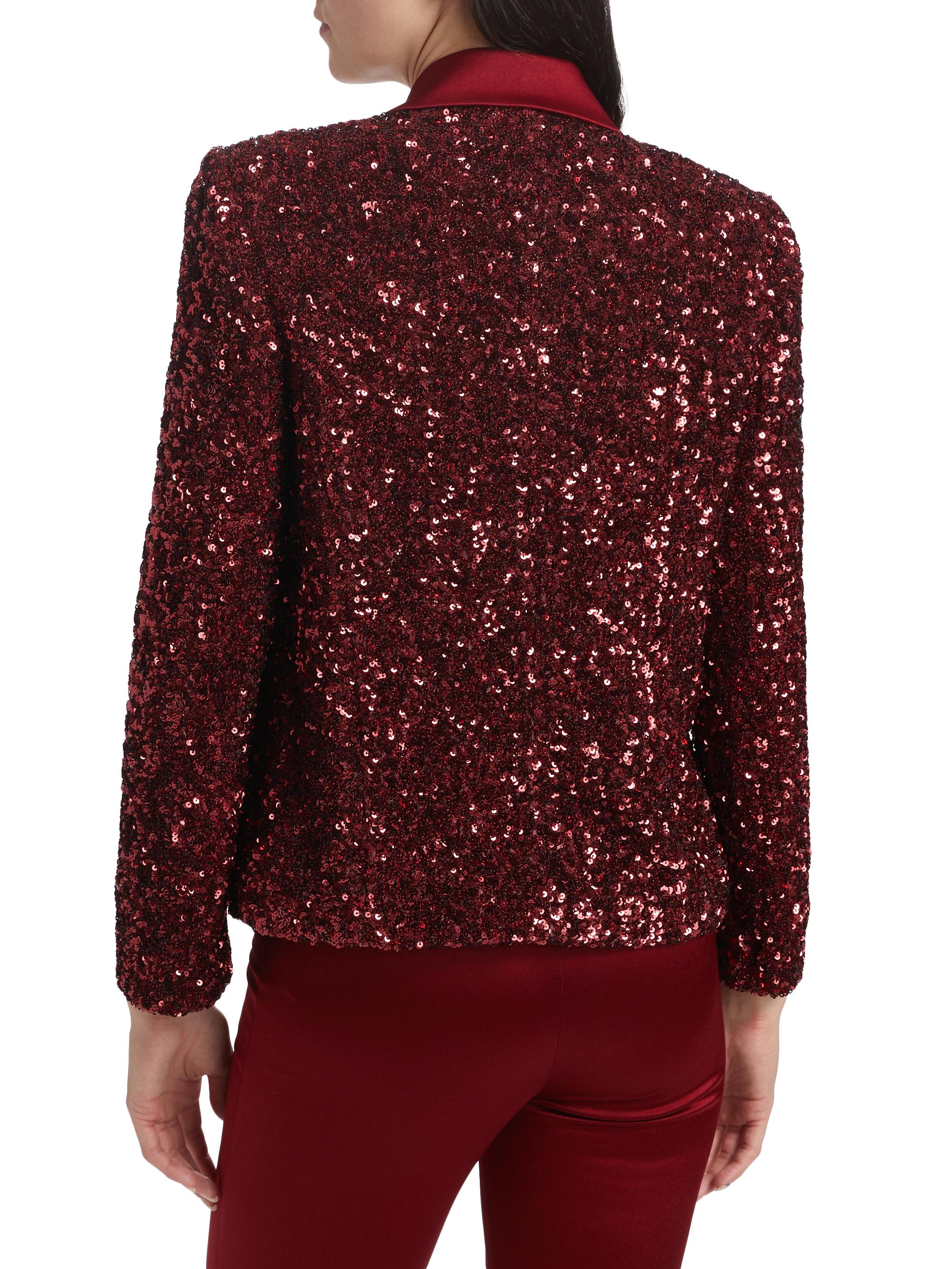 ALICE + OLIVIA Devyn Sequin Short Blazer | Saks Fifth Avenue
