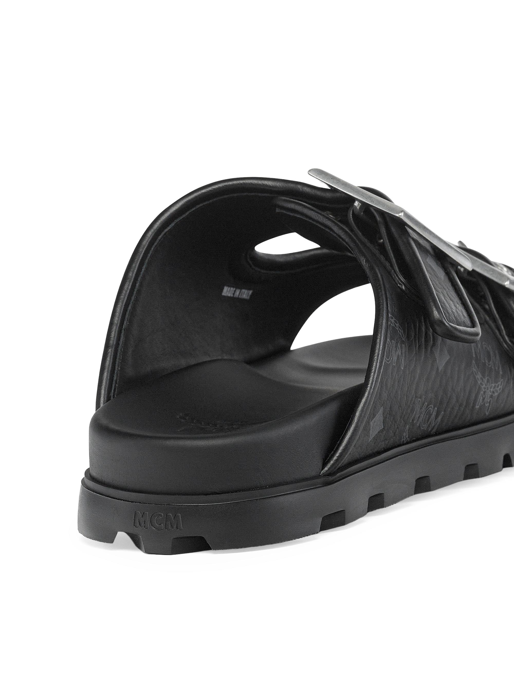 MCM Logo Print Sandals | Saks Fifth Avenue