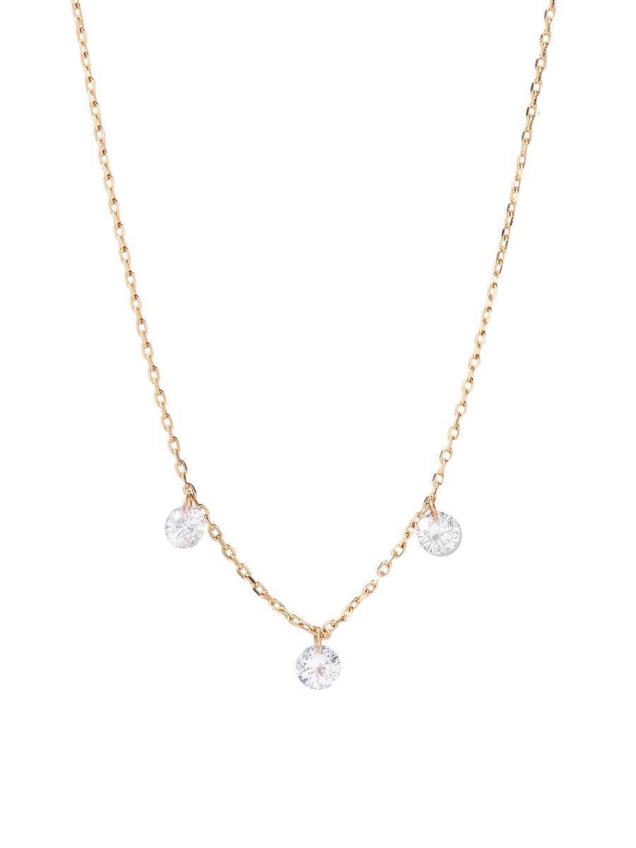 brook & york Layla 14K Yellow Gold & 0.22 TCW Lab-Grown Diamond Necklace | Saks Fifth Avenue