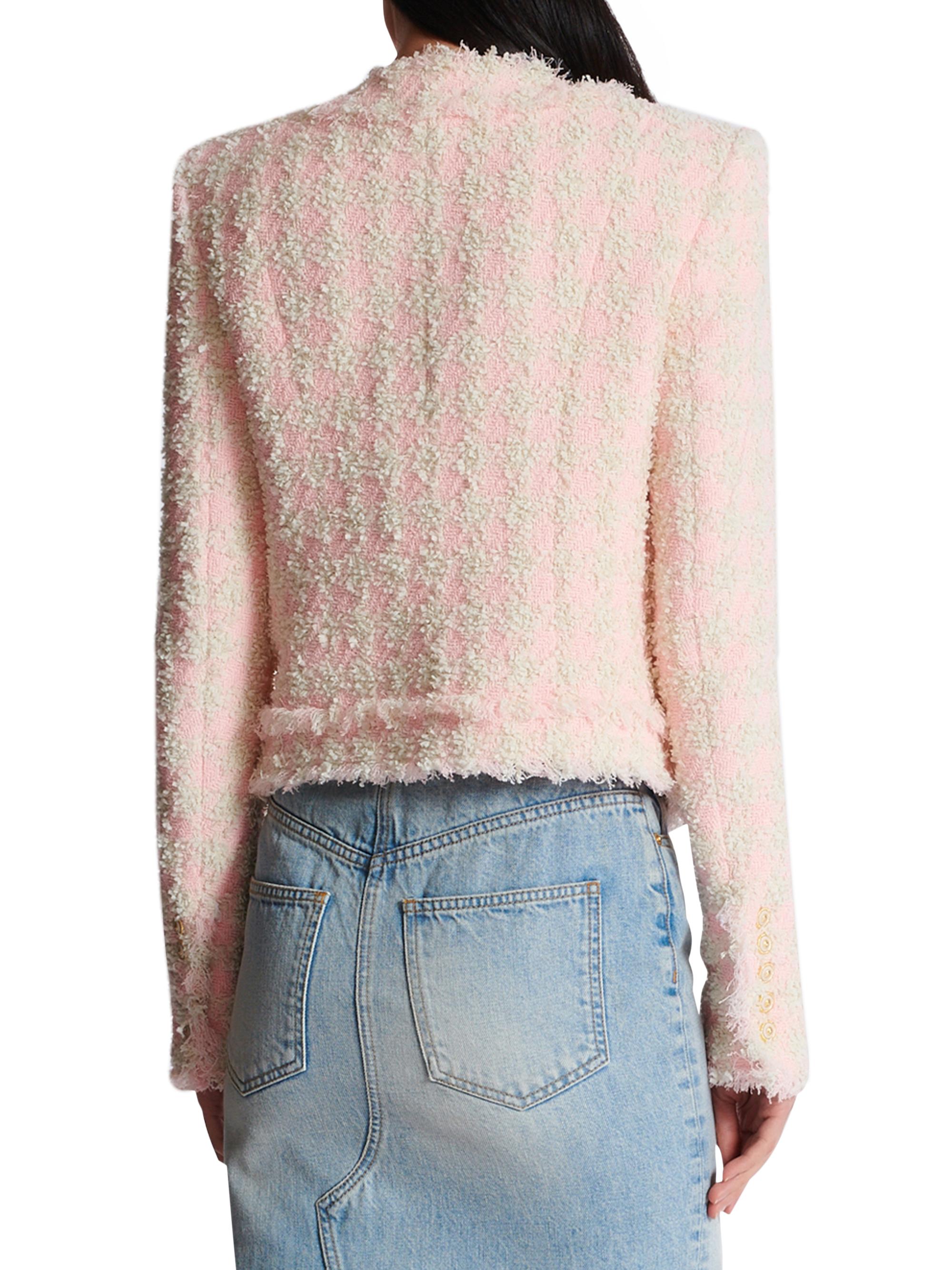 Balmain Collarless Tweed Jacket | Saks Fifth Avenue