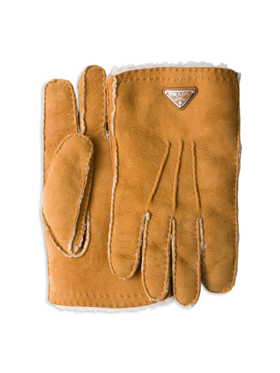Prada Suede Sheepskin Gloves | Saks Fifth Avenue