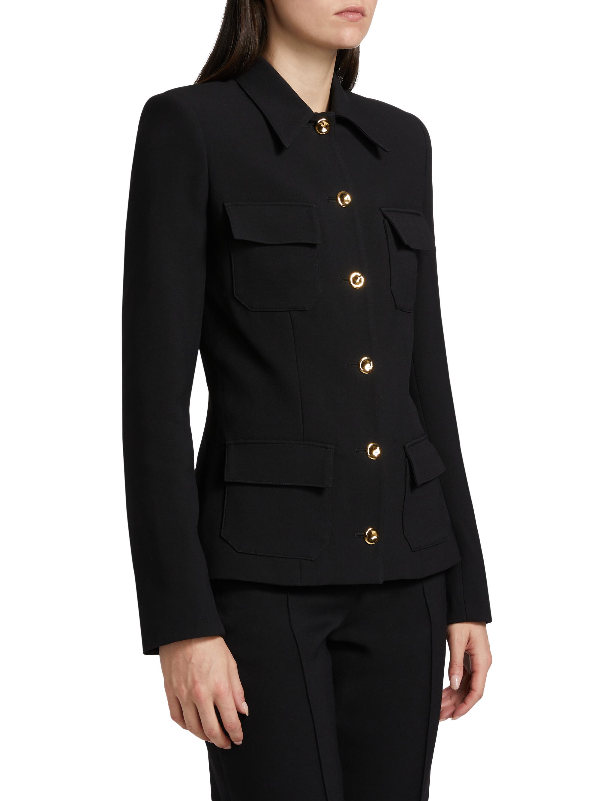 Brandon Maxwell The Gage Wool & Silk Jacket | Saks Fifth Avenue