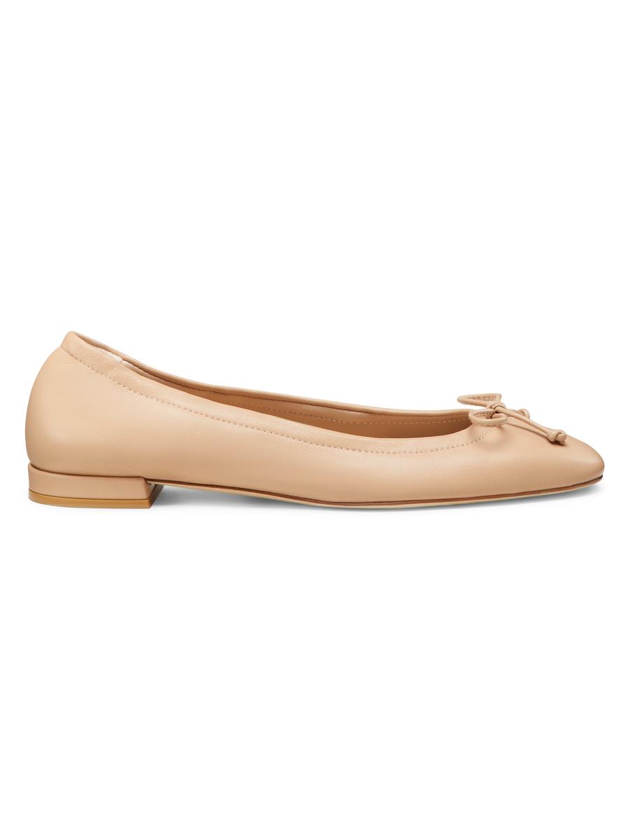 Stuart Weitzman Bria Lacquered Leather Ballet Flats | Saks Fifth Avenue
