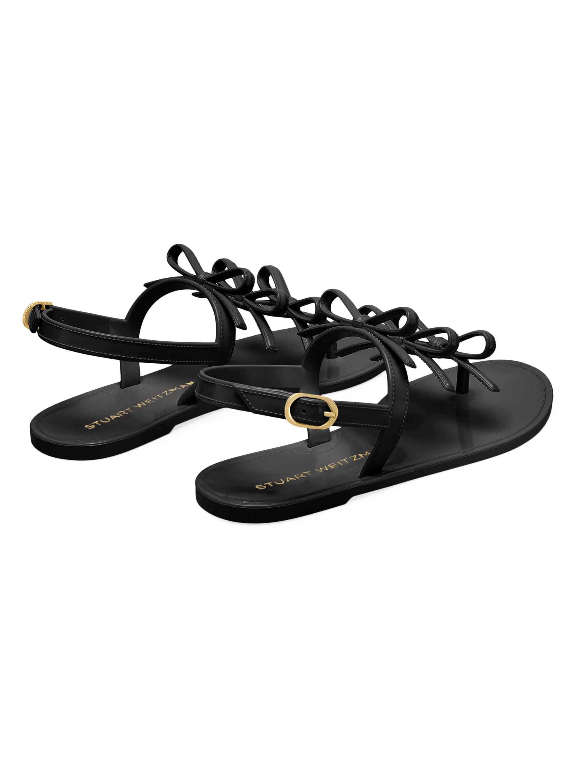 Stuart Weitzman Felicity Bow Jelly Sandals | Saks Fifth Avenue