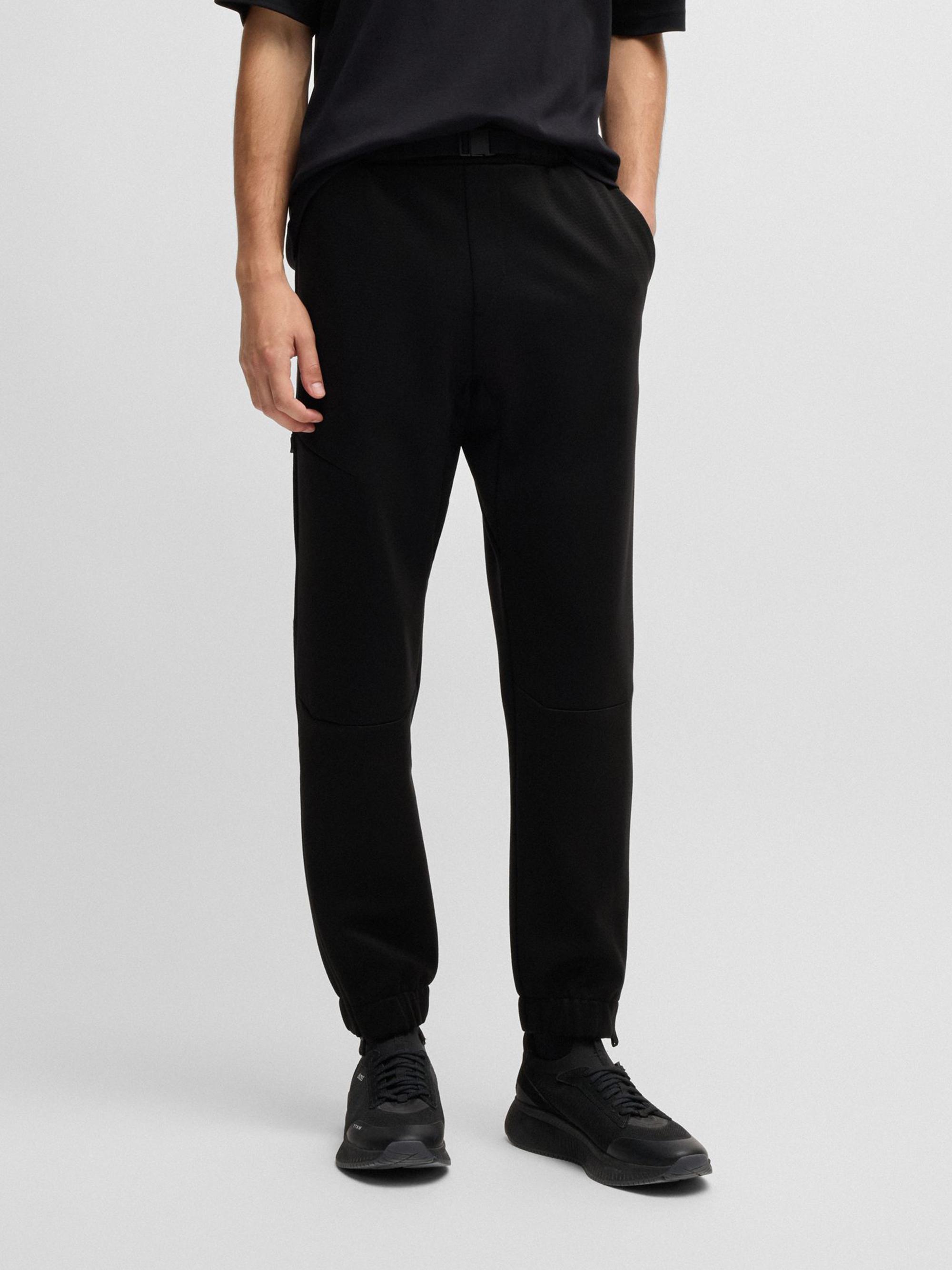 Shop BOSS Bonded-Fleece Tracksuit Bottoms with Logo Detail | Saks Fifth ...