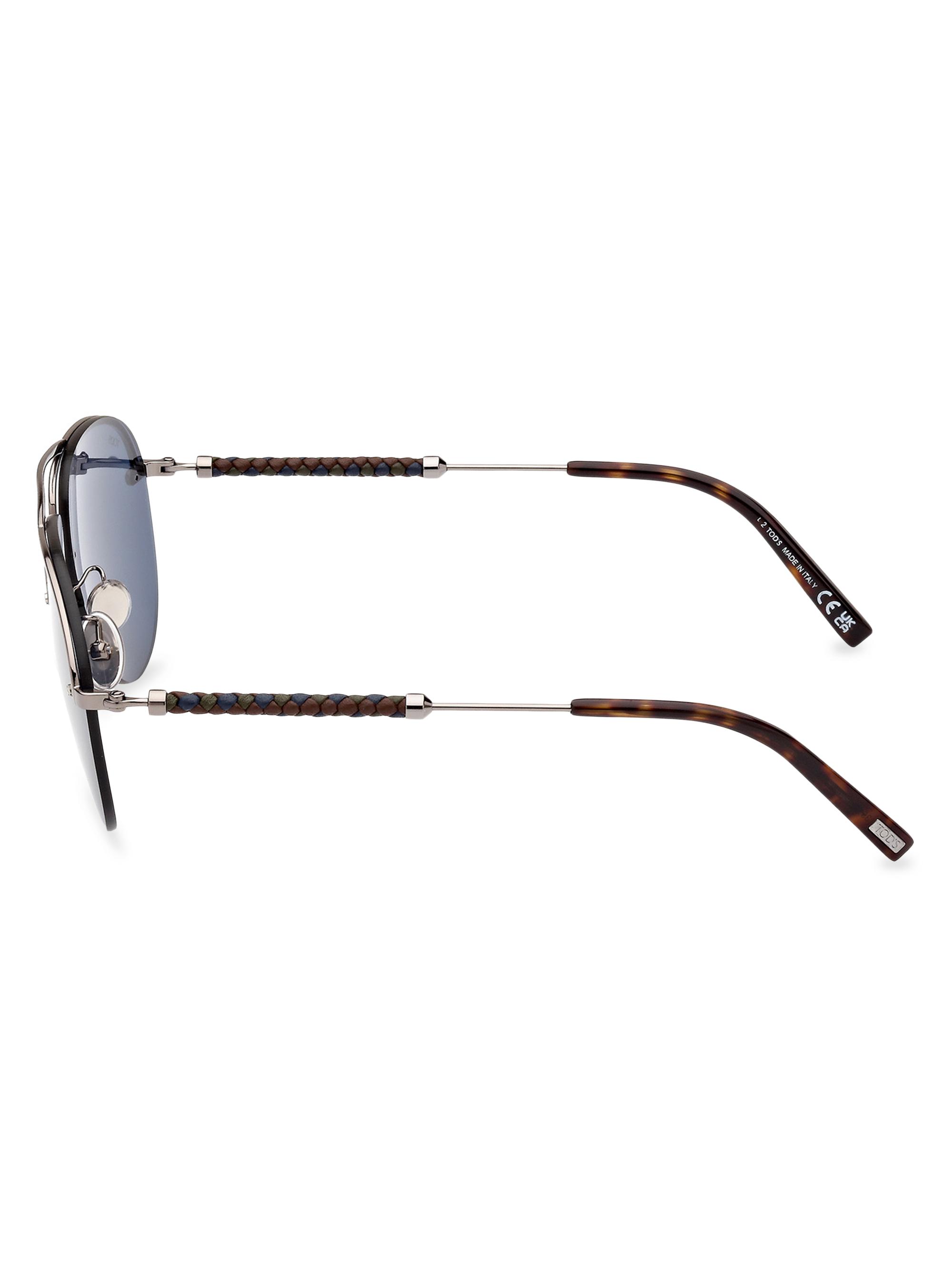 Tod's Pilot 56MM Metal Sunglasses | Saks Fifth Avenue