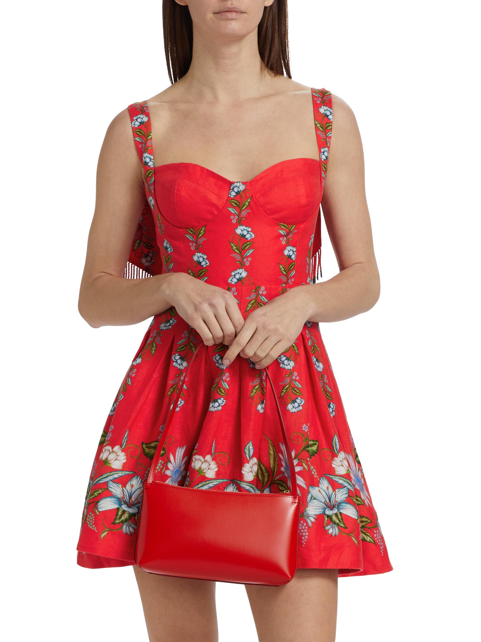 Farm Rio Sweet Bloom Bouquet Linen-Blend Minidress | Saks Fifth Avenue
