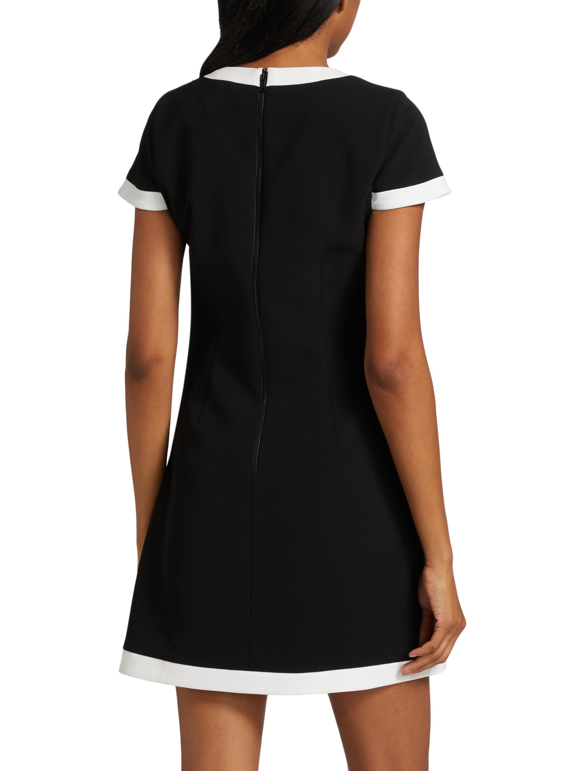 Alice + Olivia Coley Stretch Button-Front Minidress | Saks Fifth Avenue
