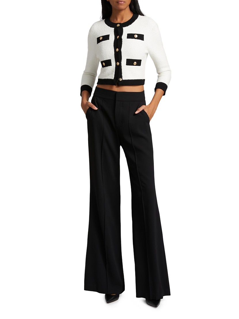Shop Alice + Olivia Claira Colorblocked Cardigan | Saks Shop Alice + Olivia Claira Colorblocked Cardigan | Saks