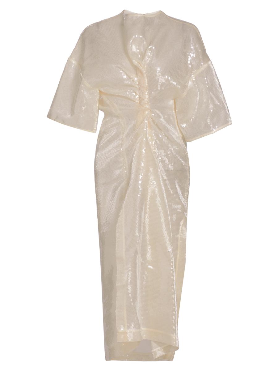 A.W.A.K.E. Mode Knotted Sequin Midi-Dress | Saks Fifth Avenue