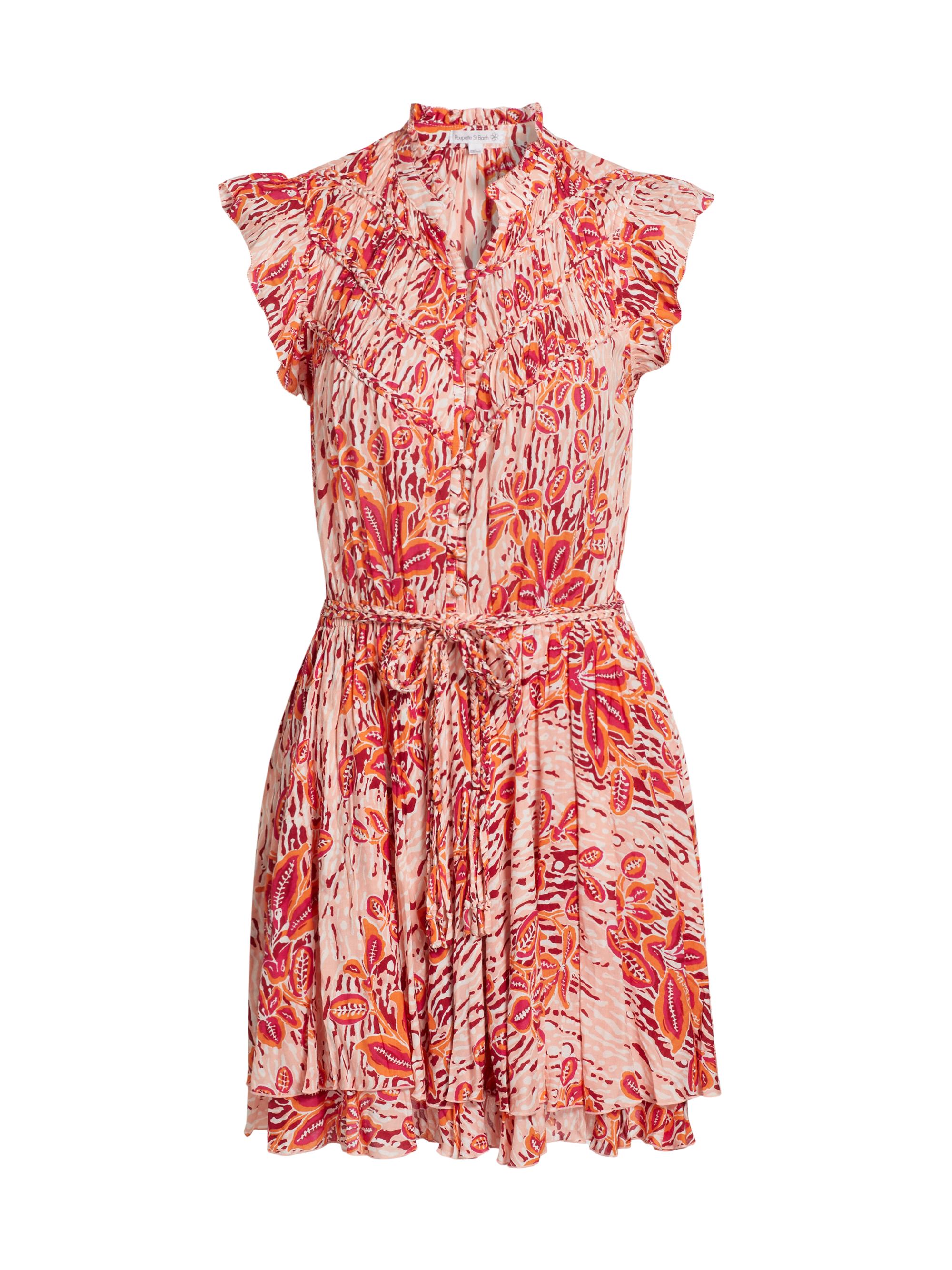 Poupette St Barth Callie Smocked Mini Shirtdress | Saks Fifth Avenue