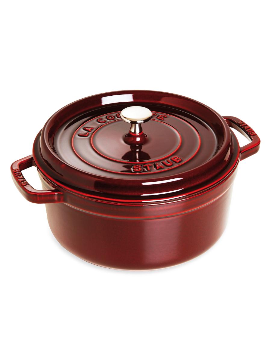 Staub Cast Iron 9 Quart Round Cocotte | Saks Fifth Avenue