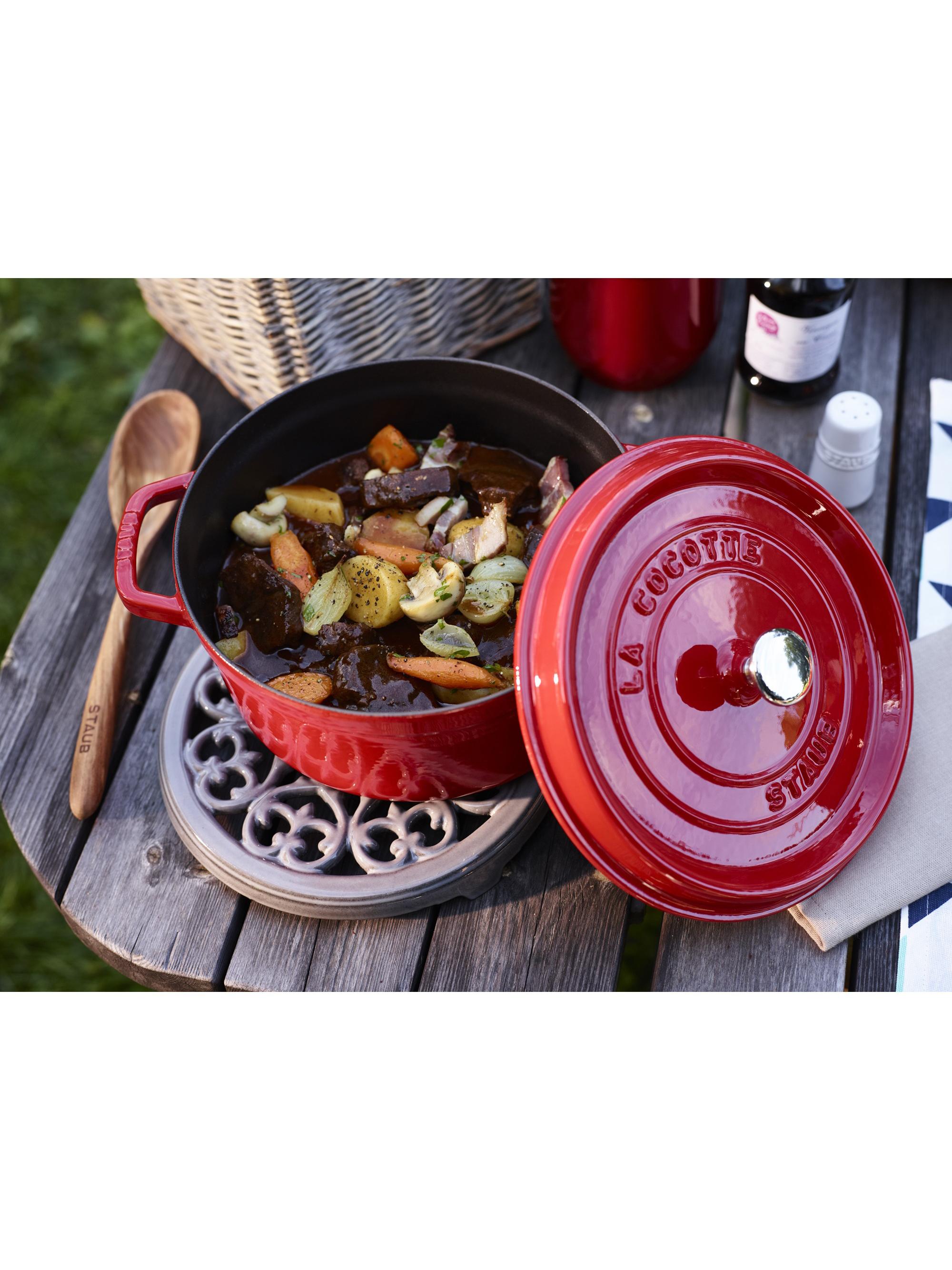 Staub Cast Iron 9 Quart Round Cocotte | Saks Fifth Avenue