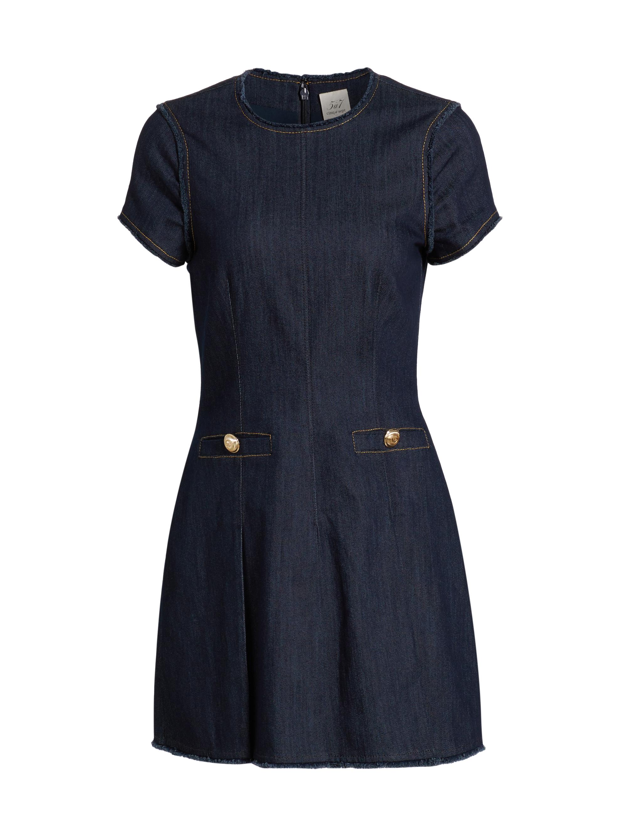 Cinq à Sept Nova Denim Sheath Minidress | Saks Fifth Avenue