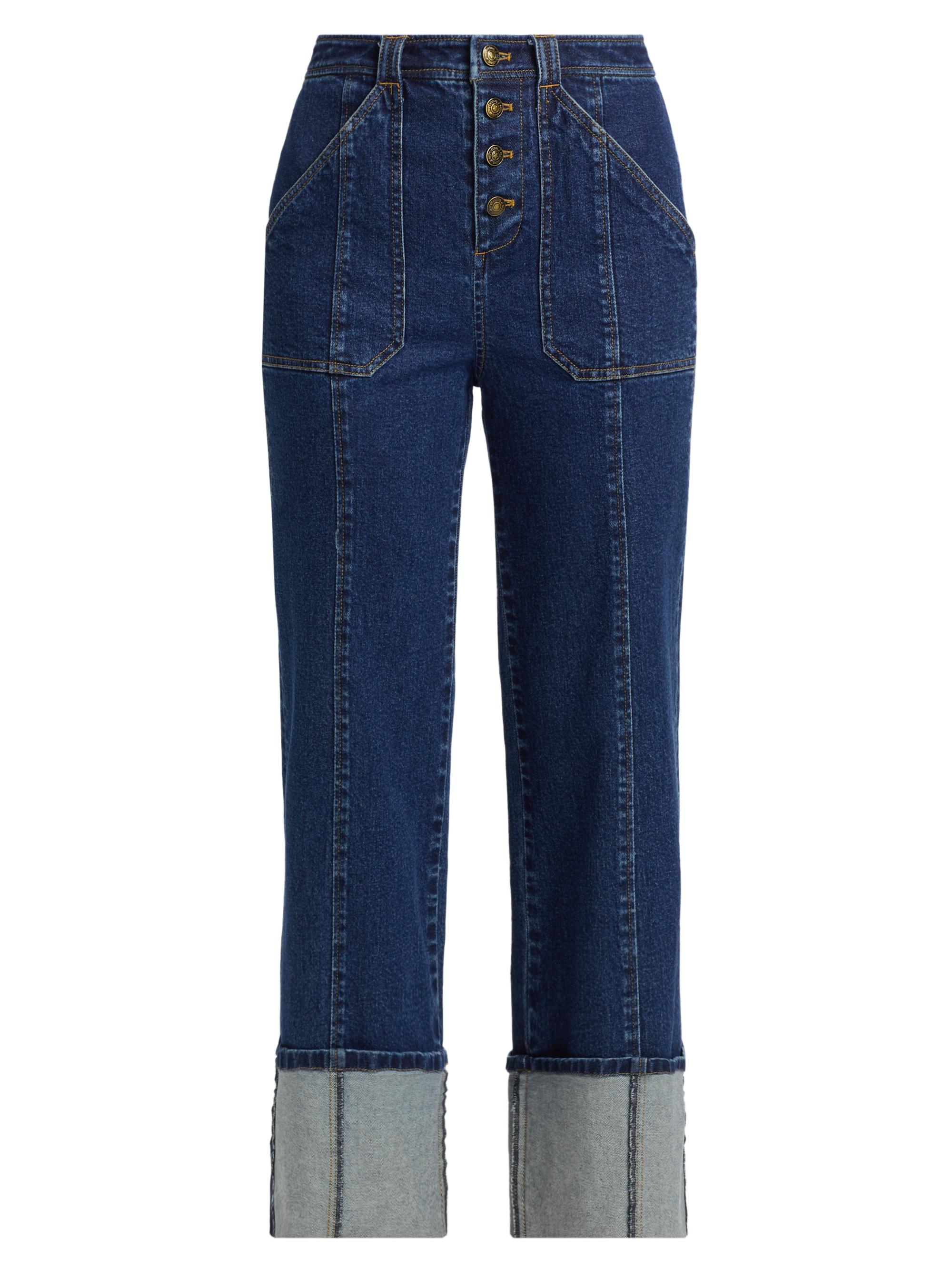 Shop Cinq à Sept Benji Cuffed Flare Jeans | Saks Fifth Avenue