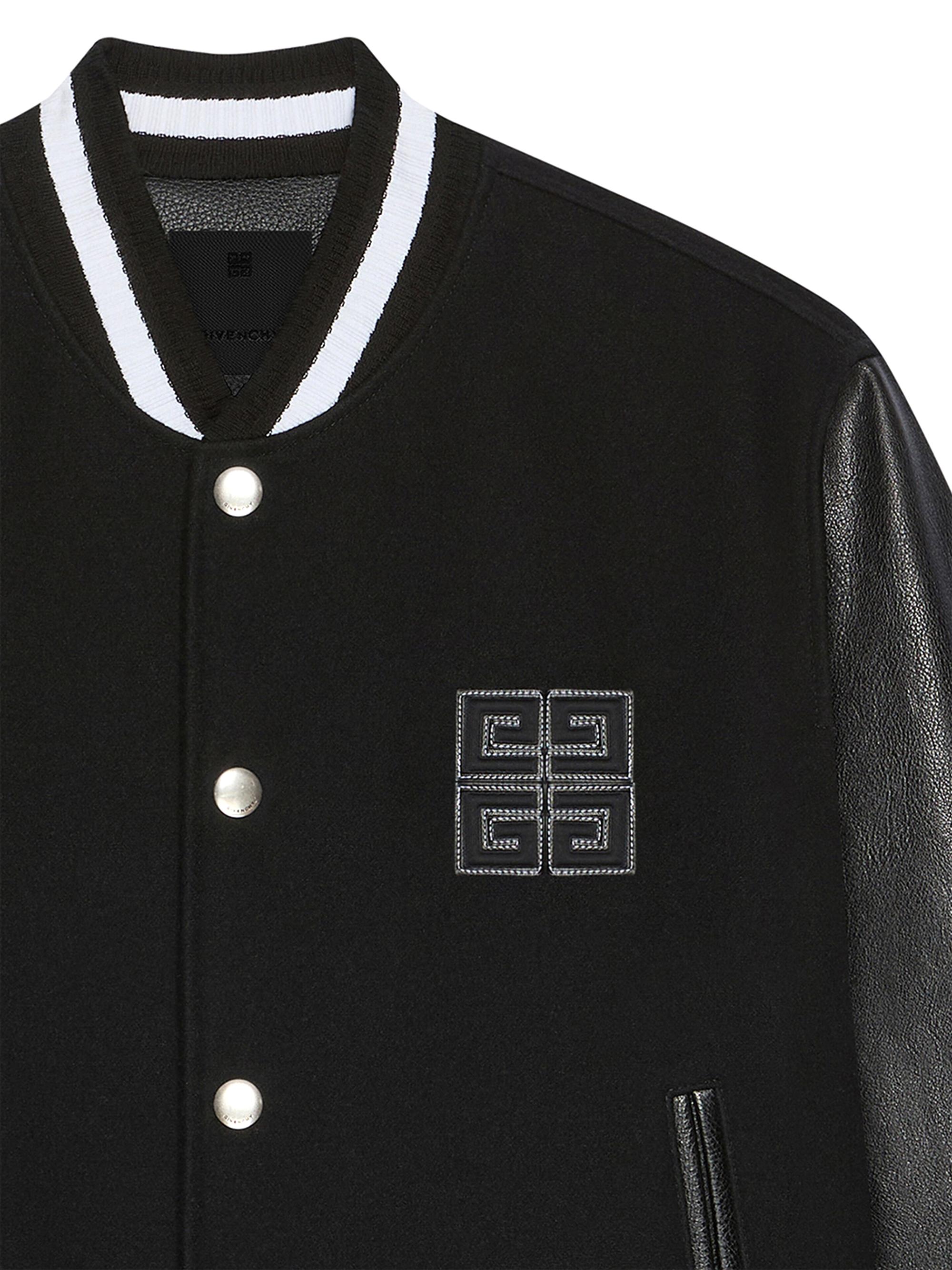 Givenchy 4G Varsity Jacket in Wool and Leather | Saks Fifth Avenue