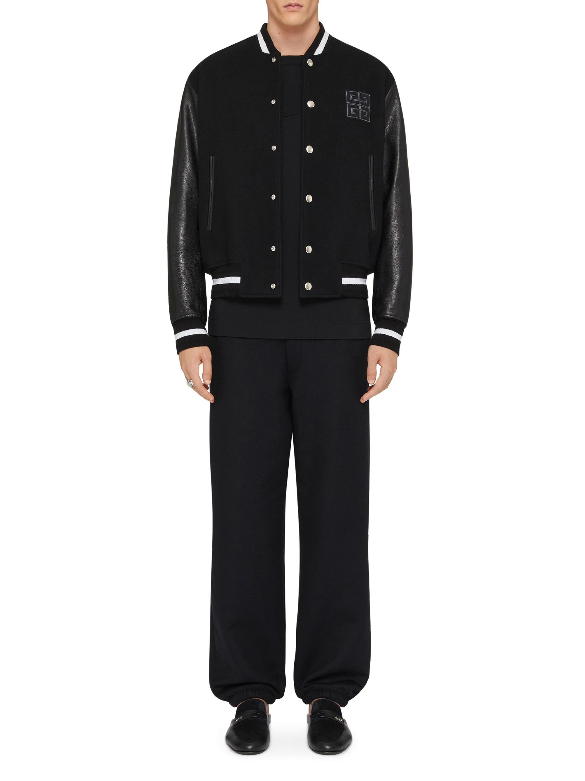 Givenchy 4G Varsity Jacket in Wool and Leather | Saks Fifth Avenue