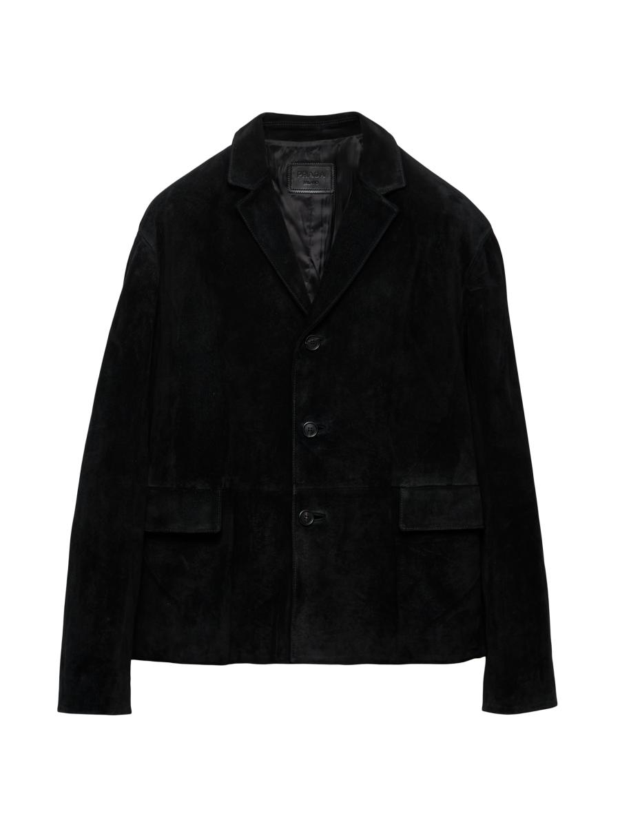 Prada Suede Calfskin Jacket | Saks Fifth Avenue